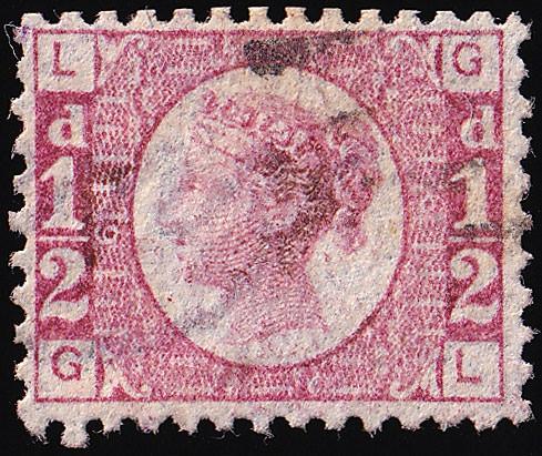 SG48/49 ½d, Plate 6 - Fine Used (Cat. £12) - (Spec: G4) (Scott: 58)